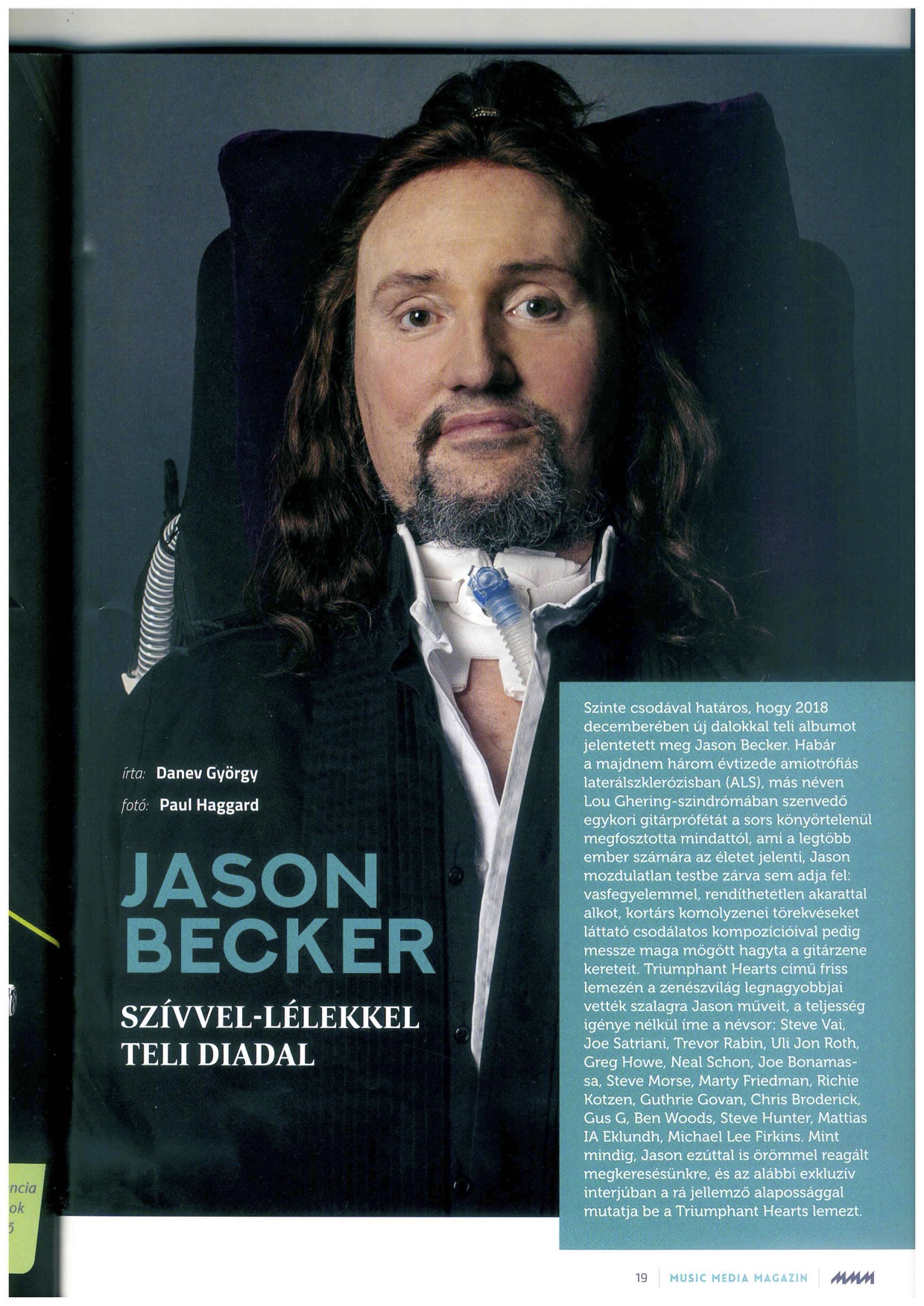 Jason Becker 4 Page Feature in Hungarian Magazine Music Media. | Jason ...