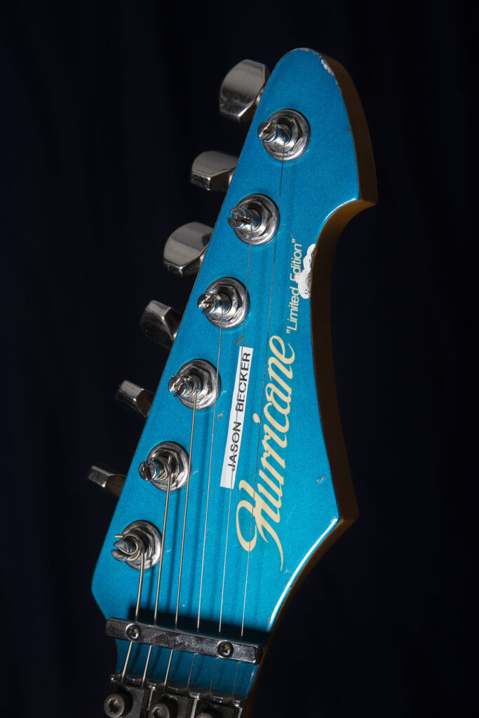 Jason Becker’s Blue Hurricane Guitar – Photo by Stephanie Cabral ...